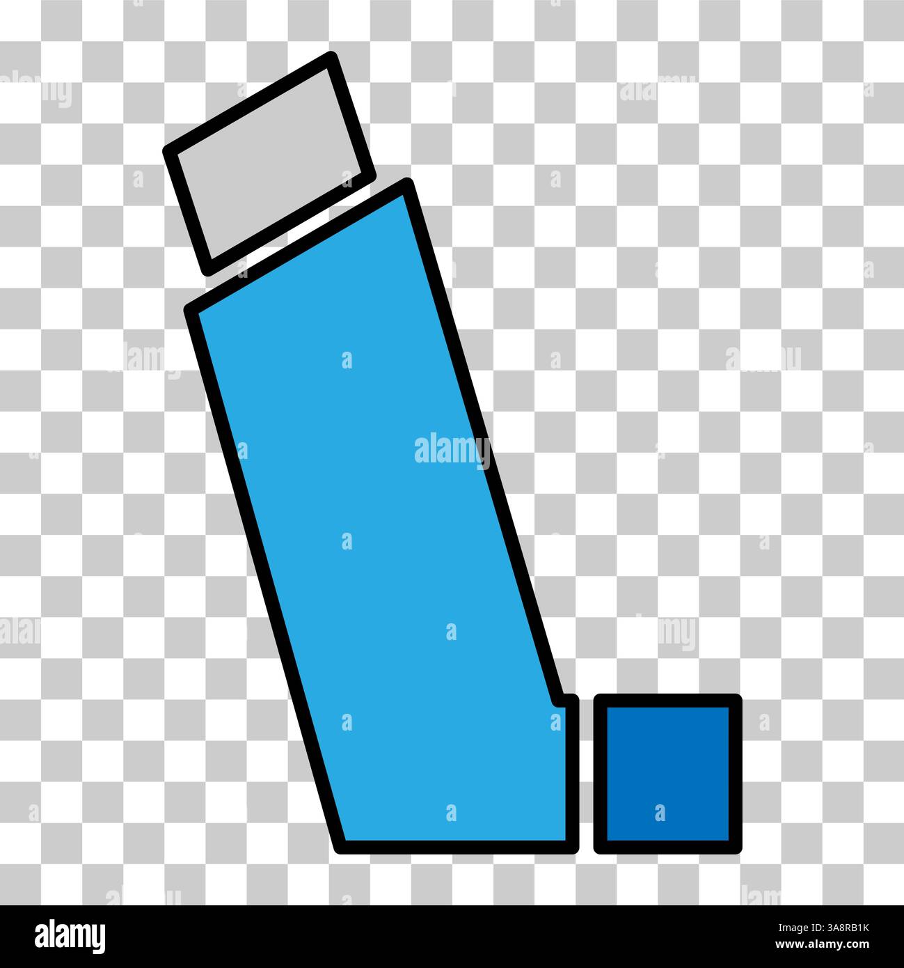 Asthma inhaler design icon, medicine health care sign, graphic vector ...
