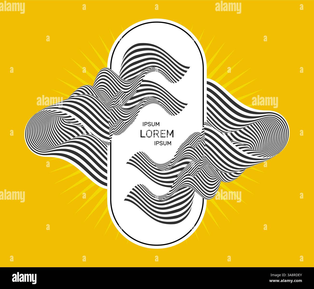 Pattern with optical illusion. Abstract geometrical background. Art ...