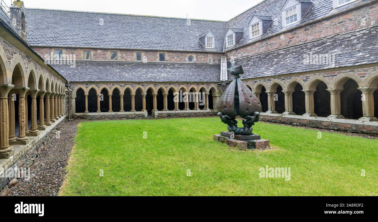 Iona Abbey, a benedictine abbey built on the sirte of St Columba's ...