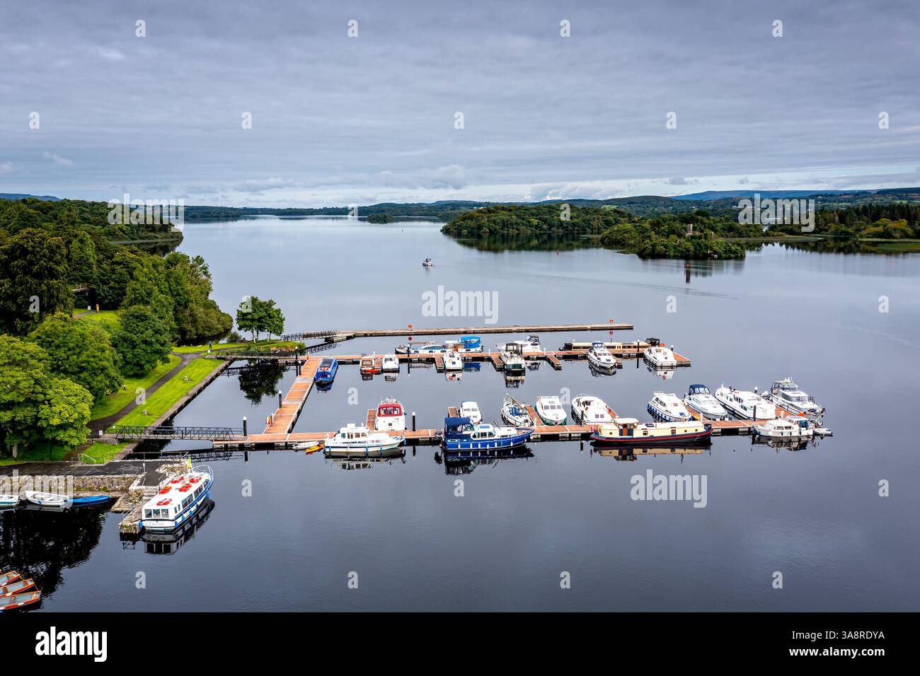 Drone flight over park church hi-res stock photography and images - Alamy