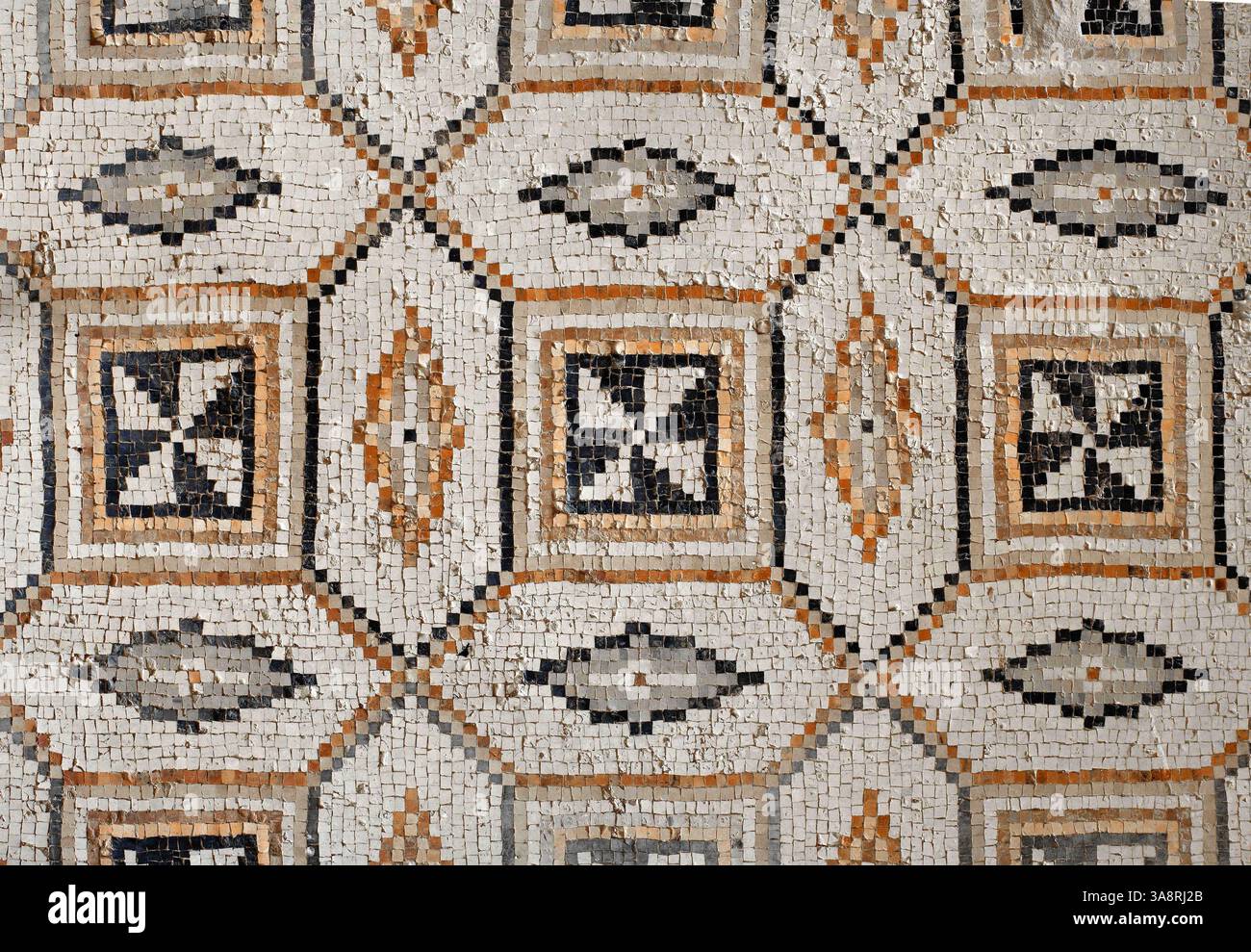 July 5, 2012 - Umm Ar-Rasas, Jordan - Detail of a Byzantine floor ...