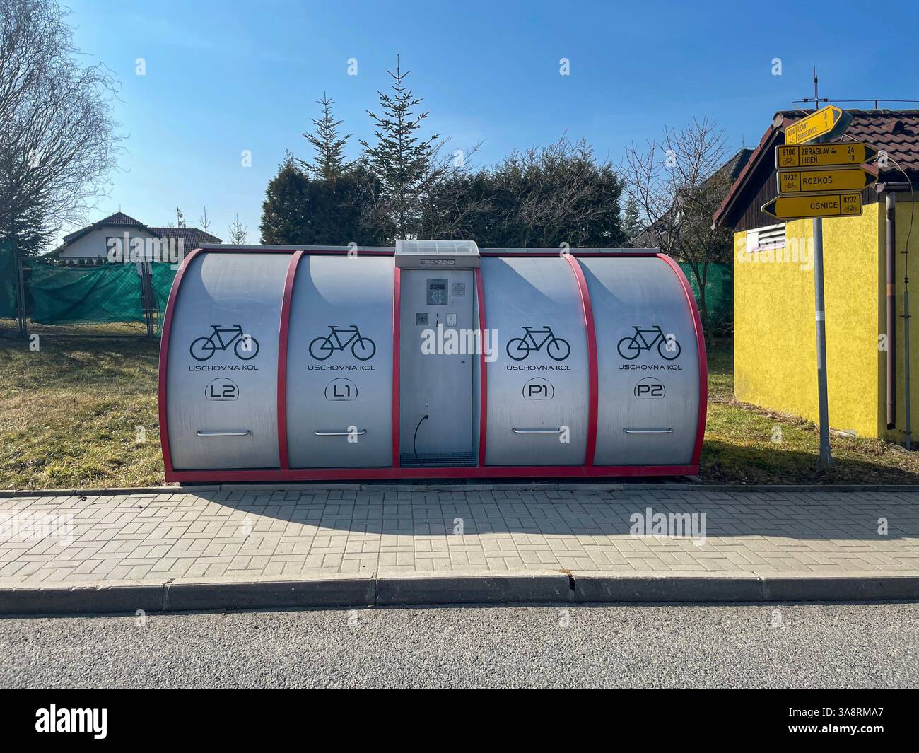 Bicycle storage, lockable bicycle boxes, bicycle box, bicycle, Osnice ...