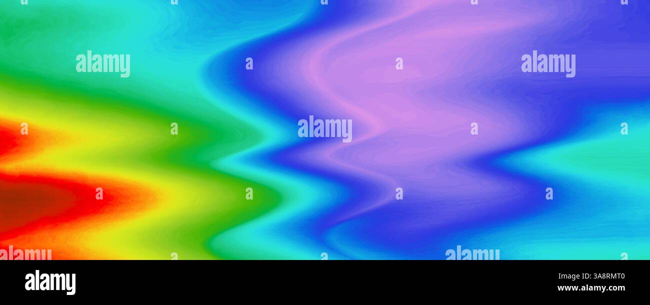 Multicolored wavy gradient in rainbow tones with soft texture and fluid ...