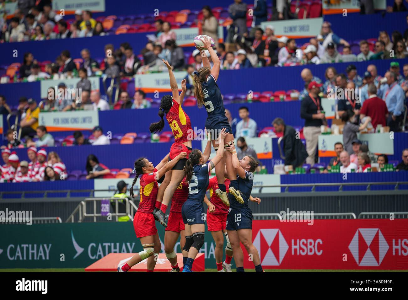 Hong Kong, China, 29 March, 2025, China’s women’s team loose 24-10 to ...