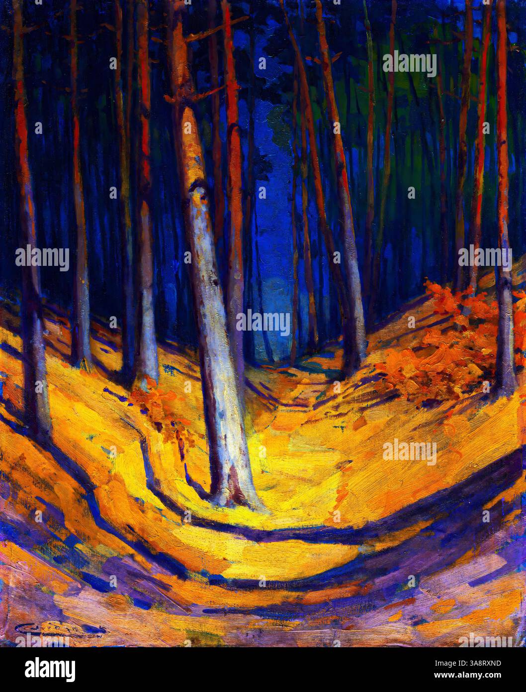 European woodland 1900s art hi-res stock photography and images - Alamy