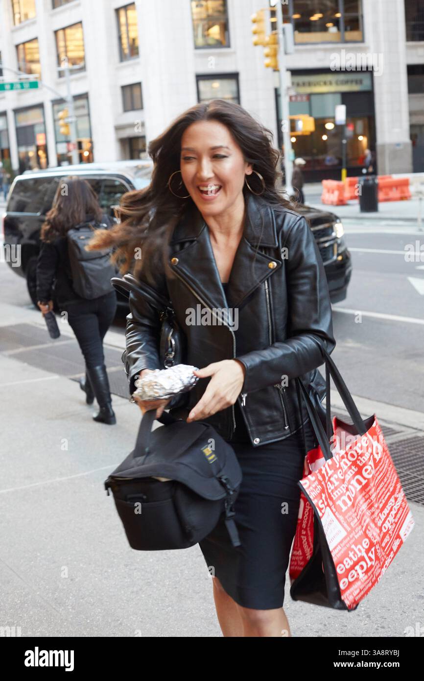 October 18, 2017 - New York, New York, U.S. - Moderator, Candice Kumai ...