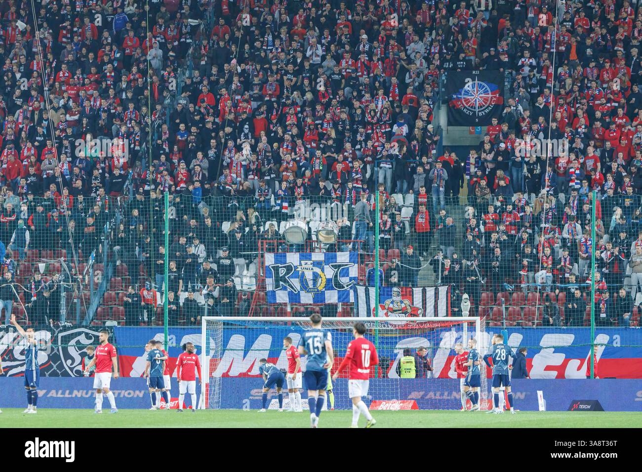 KRAKOW, POLAND, Mar 29 2025, A FOOTBALL MATCH BETWEEN WISLA KRAKOW AND ...