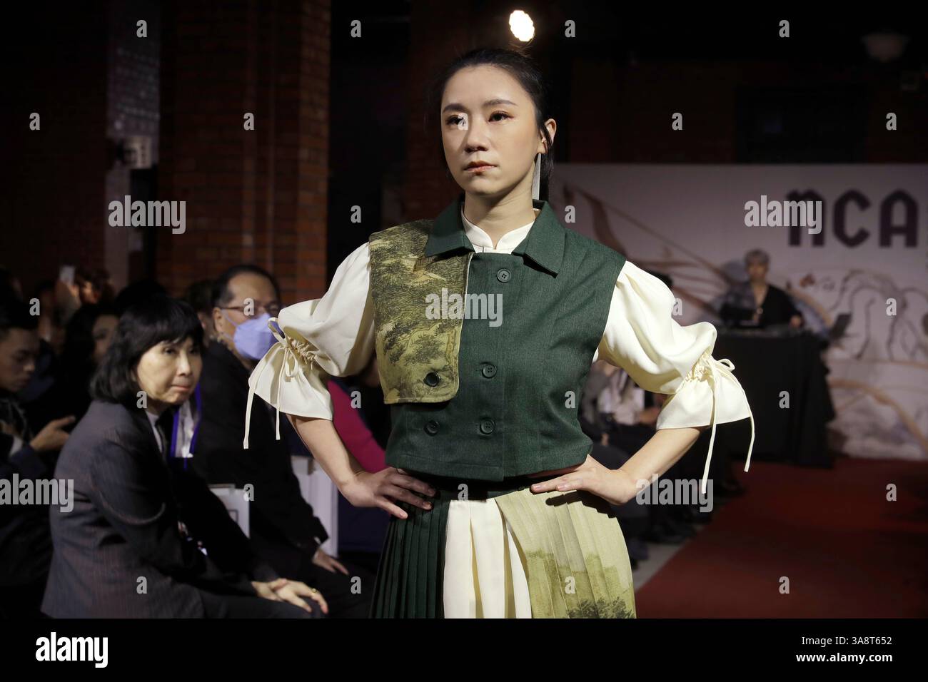 Models present creations inspired by museum collections during the 2025 ...
