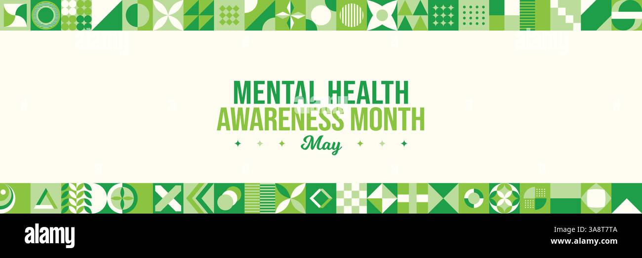 Mental Health Awareness Month Vector Illustration. May concept. World ...