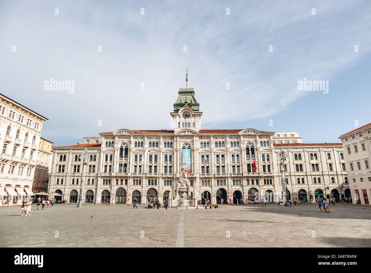 Trieste, Italy - August 18, 2024: The historic Trieste City Hall on ...