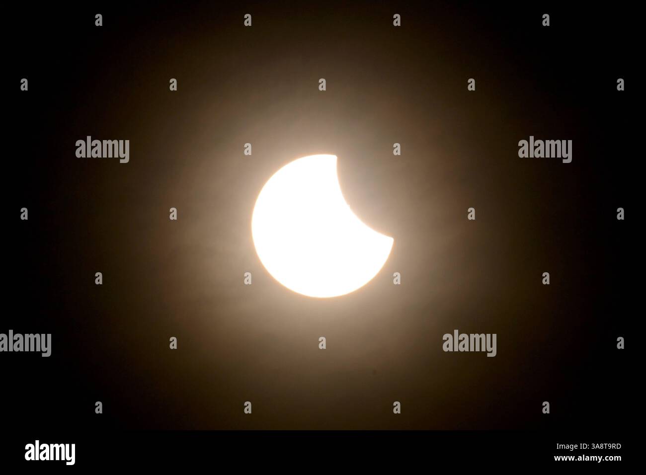 Solar Eclipse A Partial Solar Eclipse as seen from Essex in the South ...
