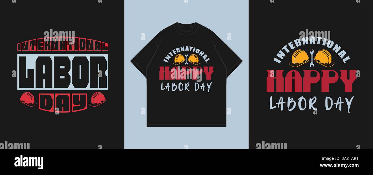 International Labor Day T-Shirt Design Celebrate Workers with a Bold ...