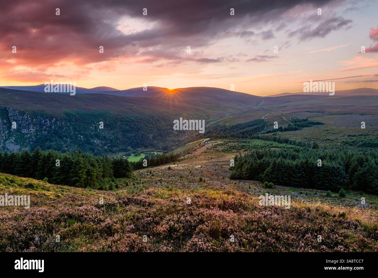 Stunning View Over Wicklow Mountains, County Wicklow, Ireland Stock ...