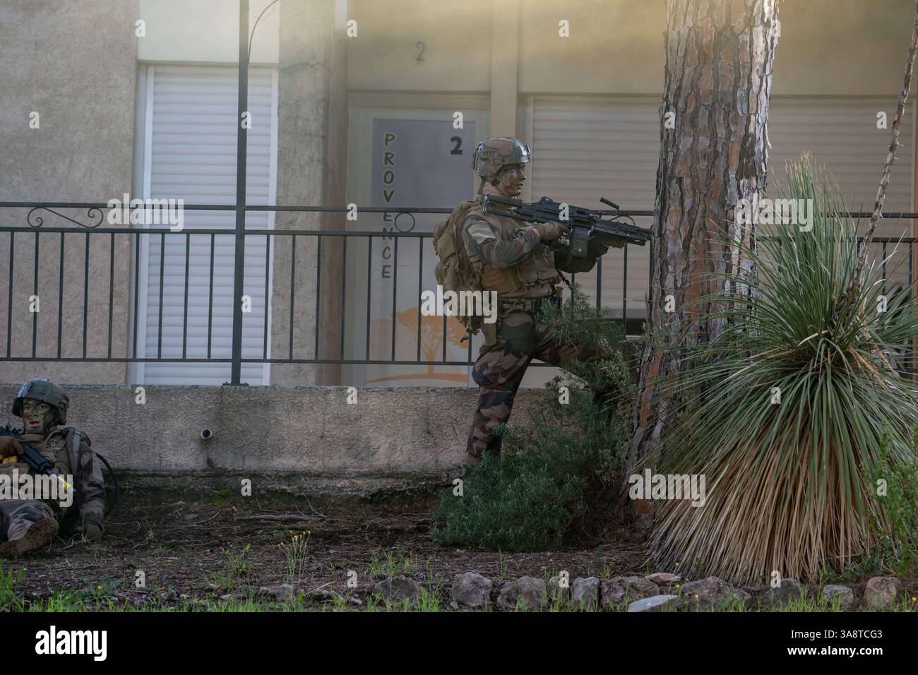 The 21st regiment d'infanterie de marine (21 RIMa) seen in action ...