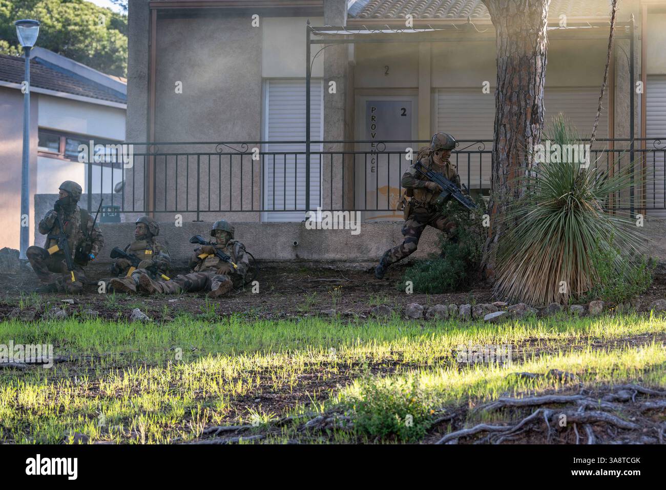 Frejus, France. 26th Mar, 2025. The 21st regiment d'infanterie de ...