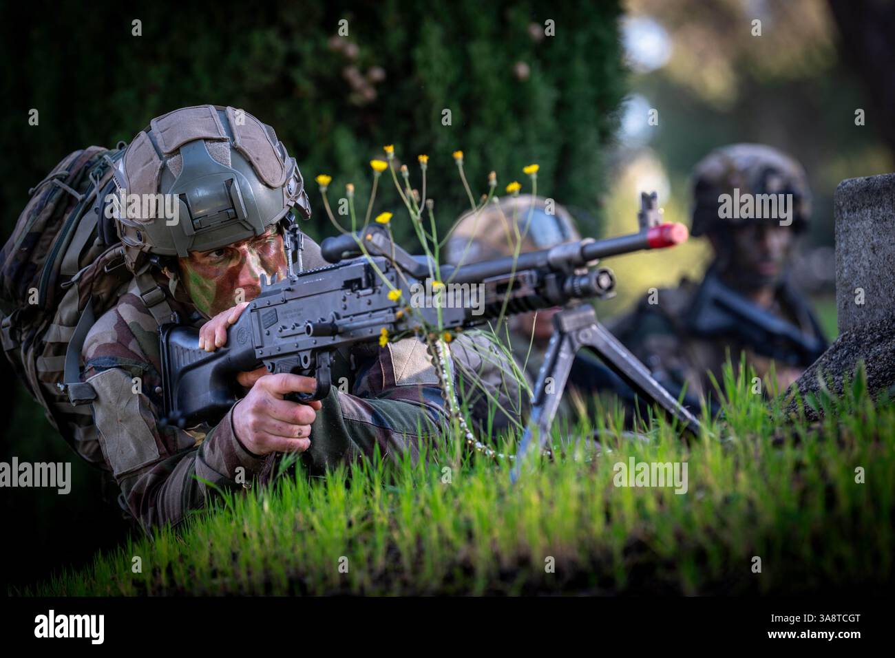 The 21st regiment d'infanterie de marine (21 RIMa) seen in action ...