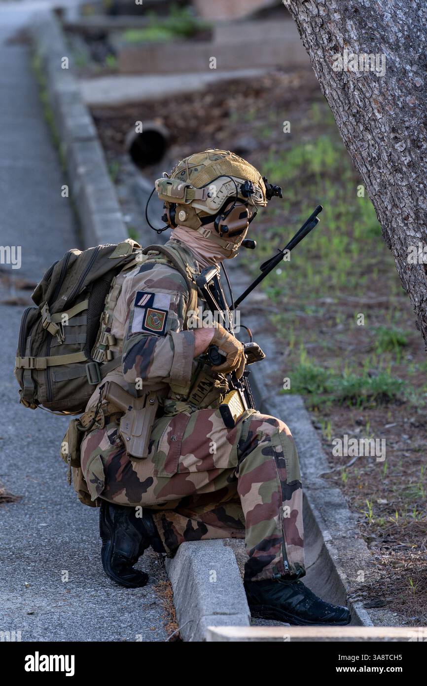 The 21st regiment d'infanterie de marine (21 RIMa) seen in action ...