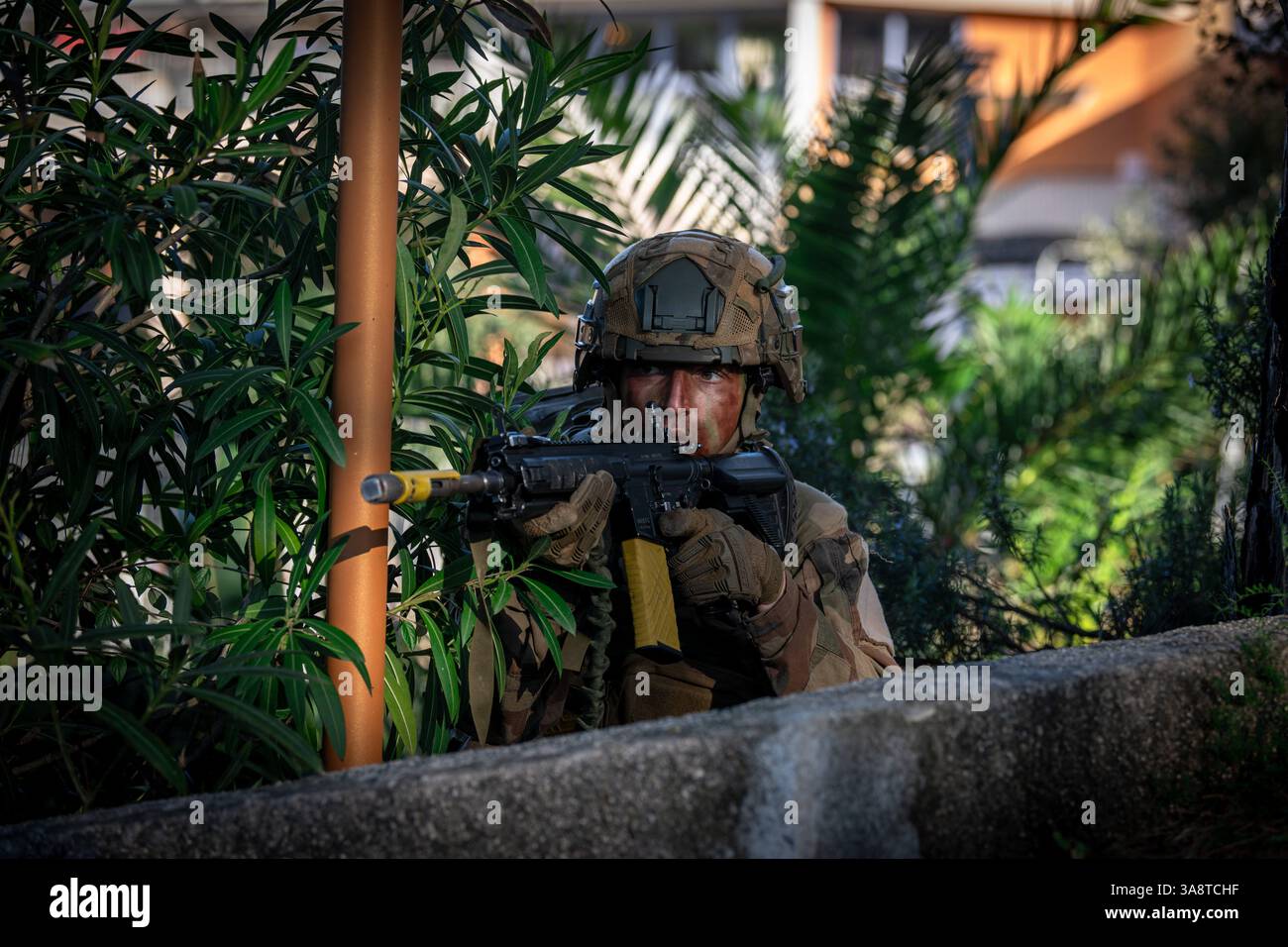 The 21st regiment d'infanterie de marine (21 RIMa) seen in action ...