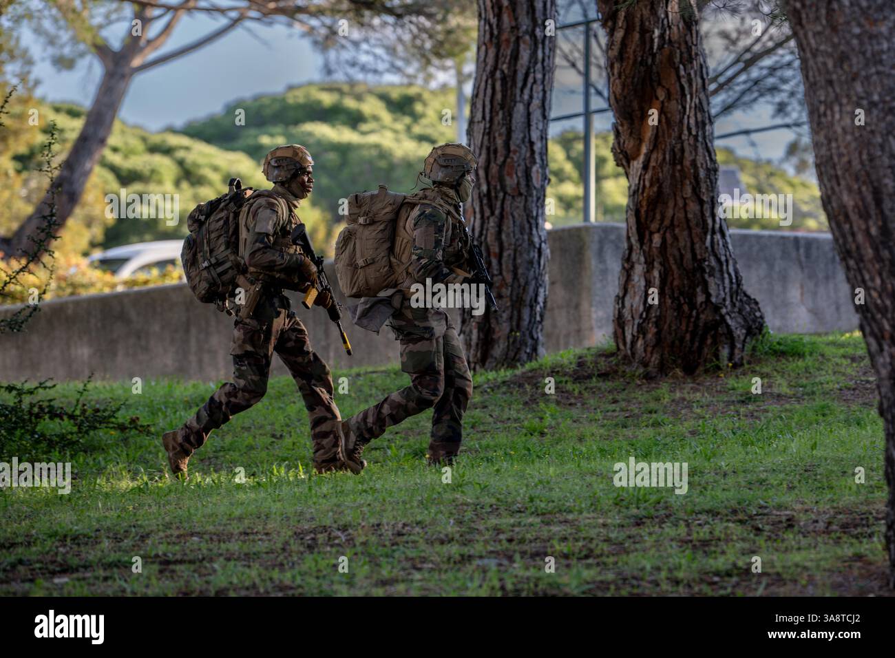 The 21st regiment d'infanterie de marine (21 RIMa) seen in action ...