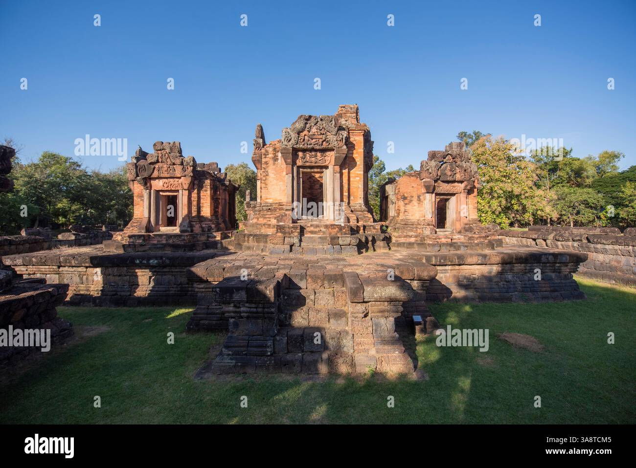 The Khmer Temple Ruins of Prasat Puay Noi in the Province of Khon Kaen ...