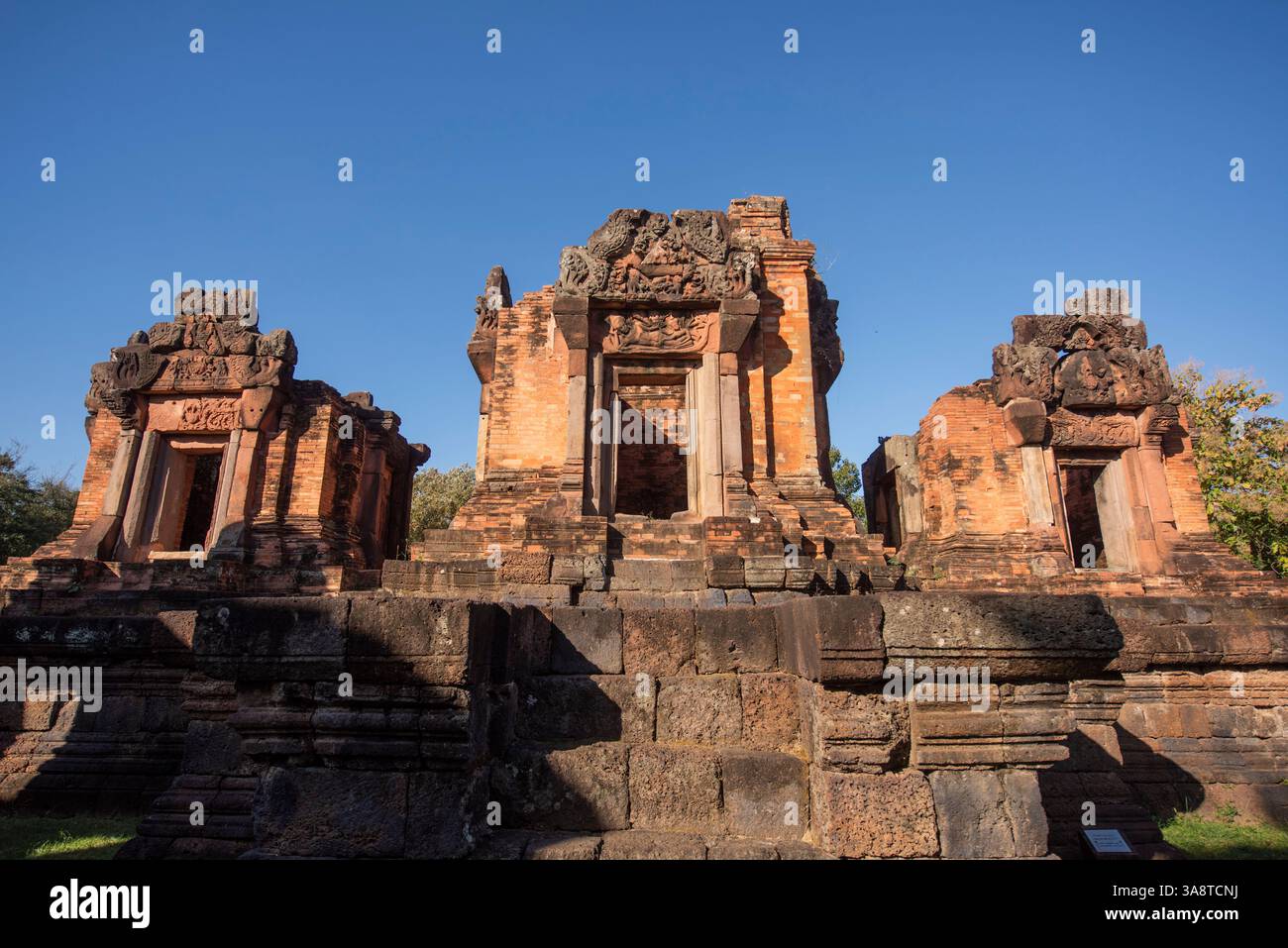 The Khmer Temple Ruins of Prasat Puay Noi in the Province of Khon Kaen ...