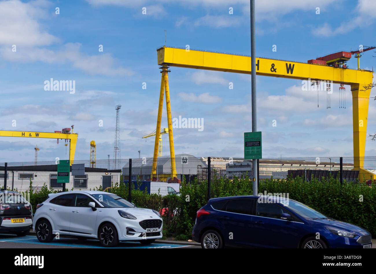 Belfast Co. Antrim Northern Ireland March 26 2025 - The iconic gantry ...