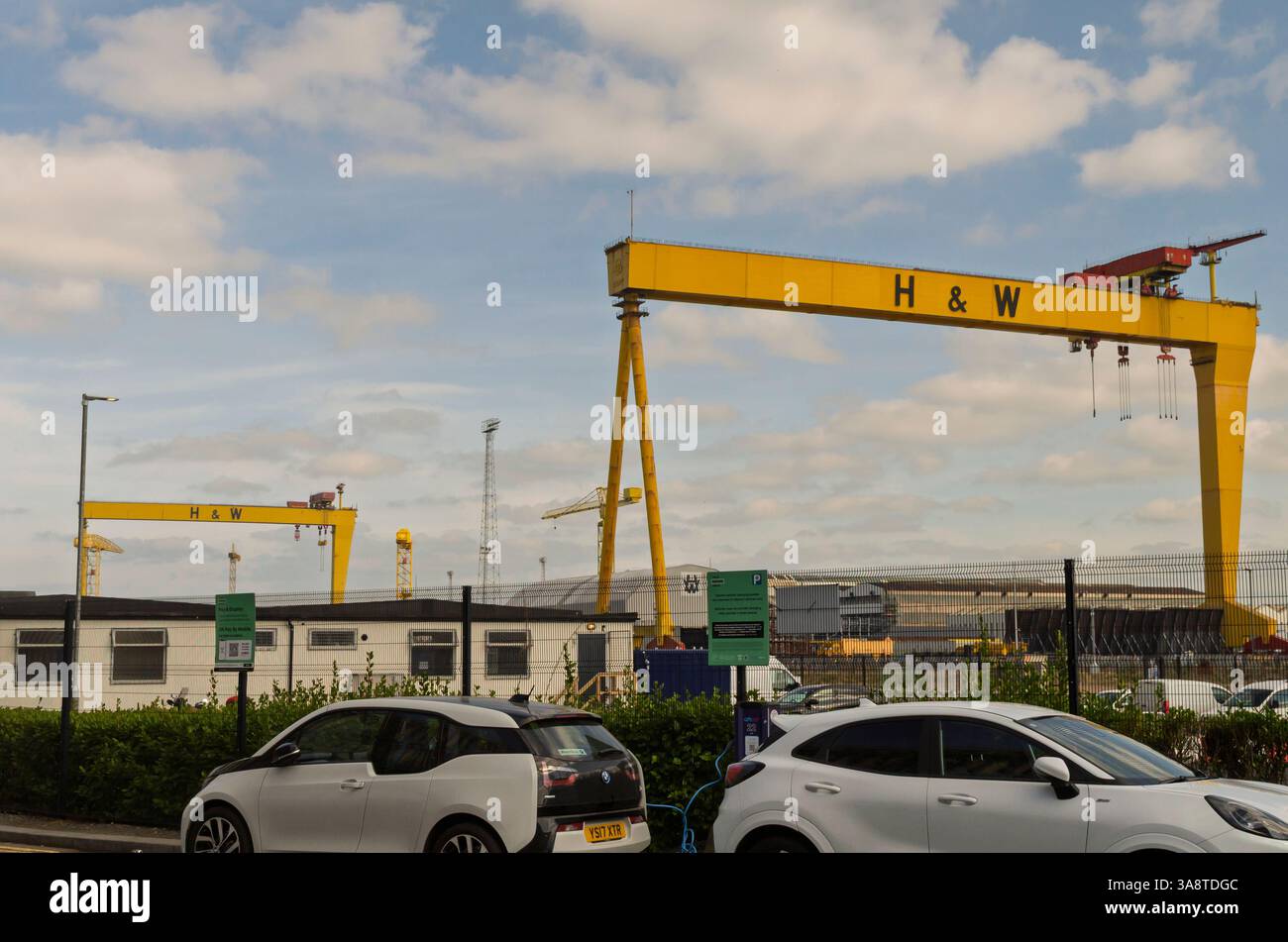 Belfast Co. Antrim Northern Ireland March 26 2025 - The iconic gantry ...