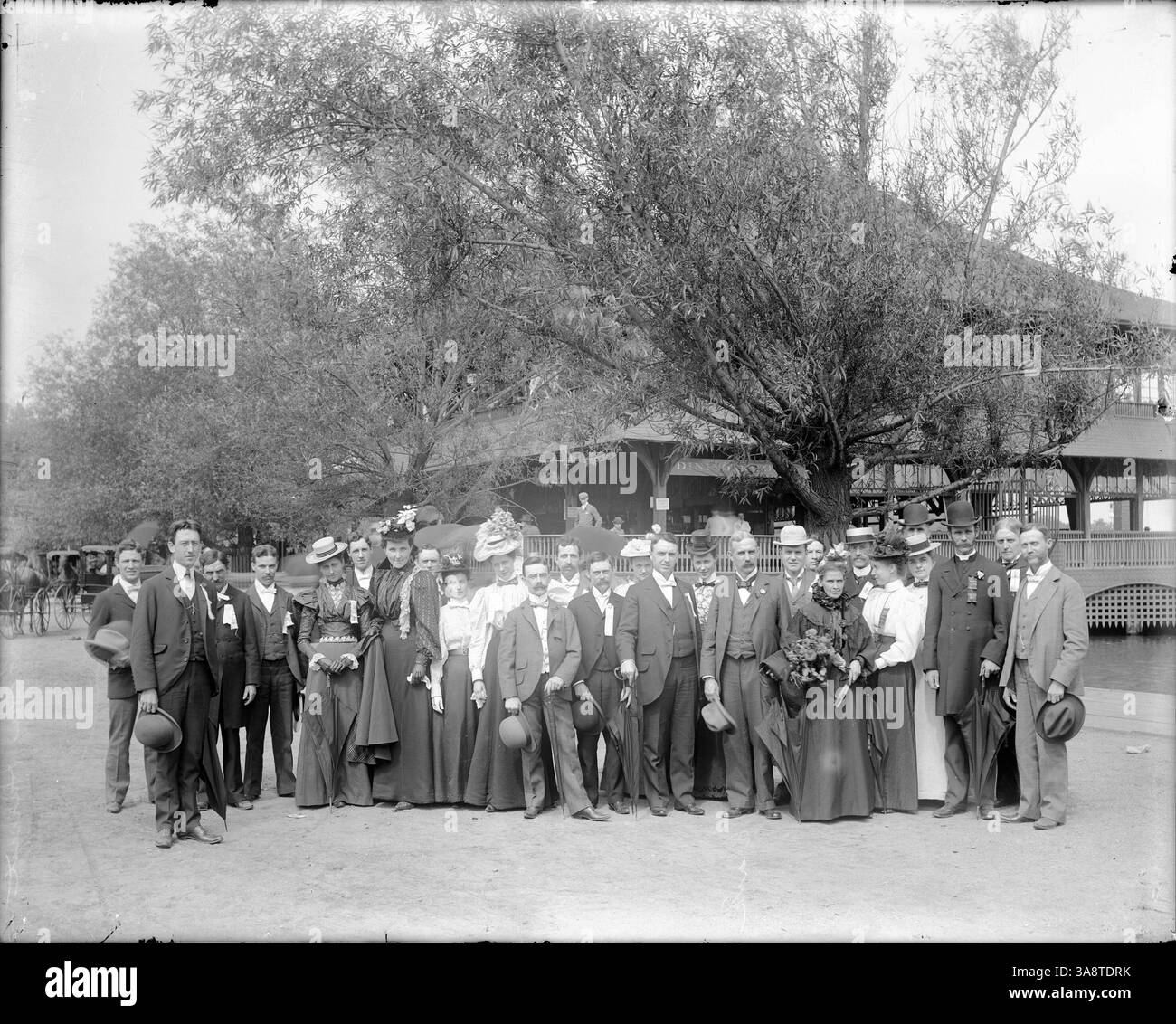 Photograph of Dr. Francis Clark with members of the Society of ...