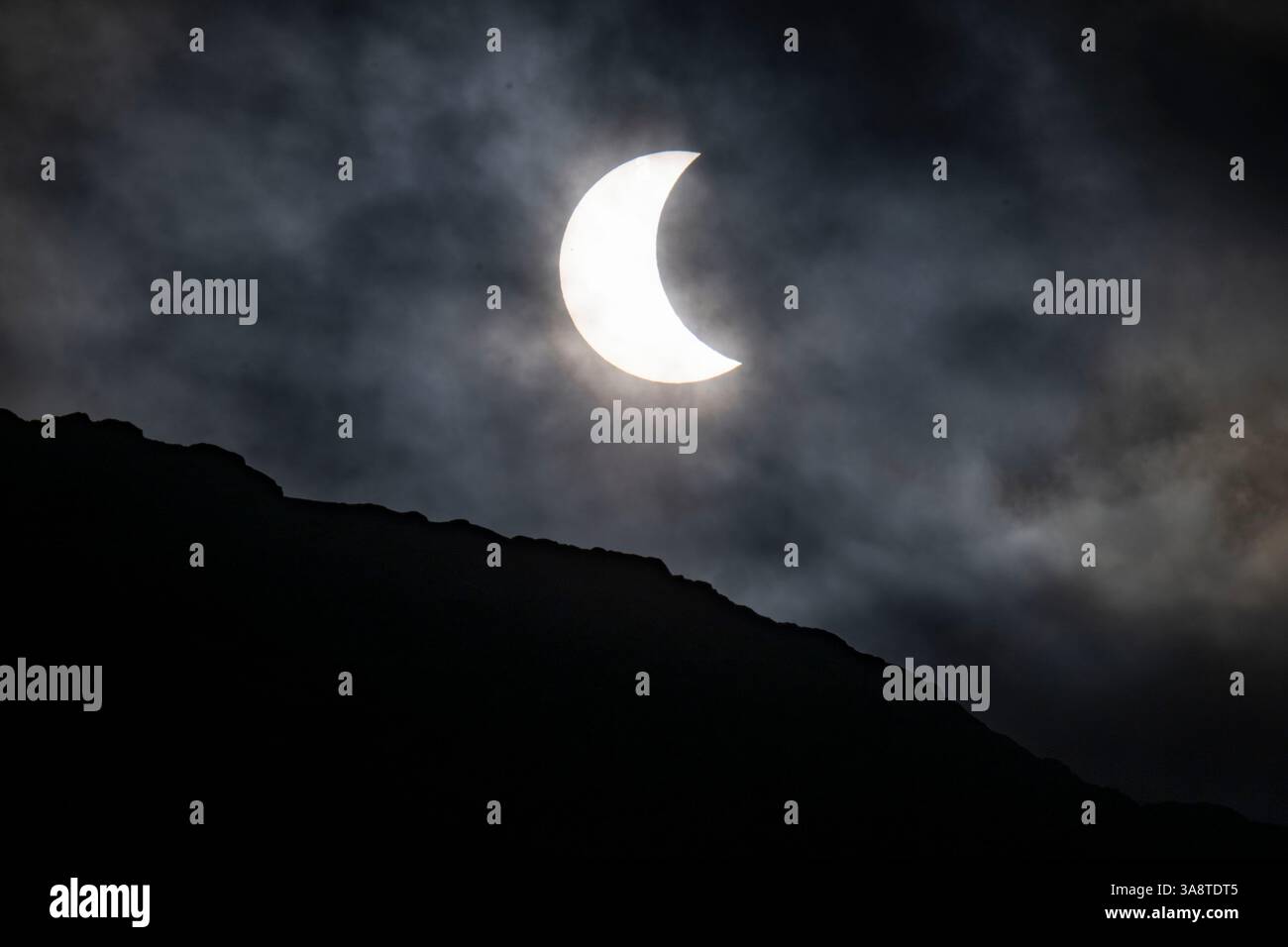 Nuuk, Greenland. 29th Mar, 2025. The solar eclipse on Saturday ...