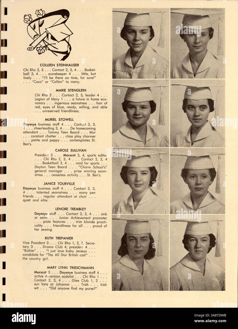 The 1955 yearbook from St. Margaret's Academy documents the student ...
