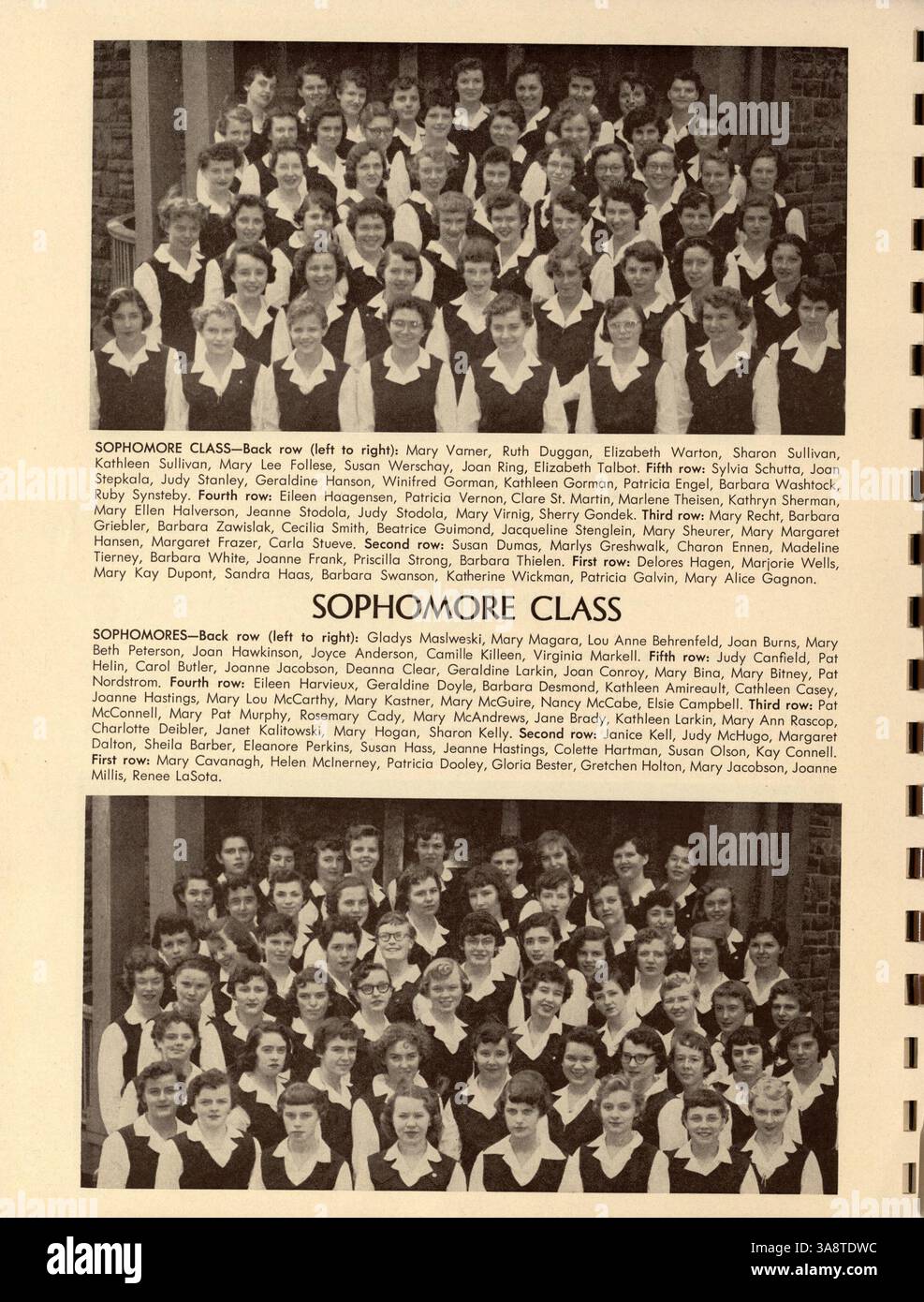 St. Margaret's Academy yearbook for 1955, documenting the school year ...