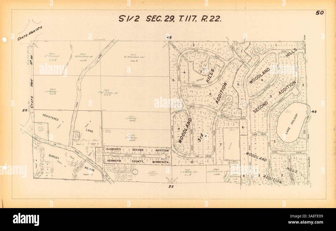 The atlas offers maps of Minnetonka Village that include property ...