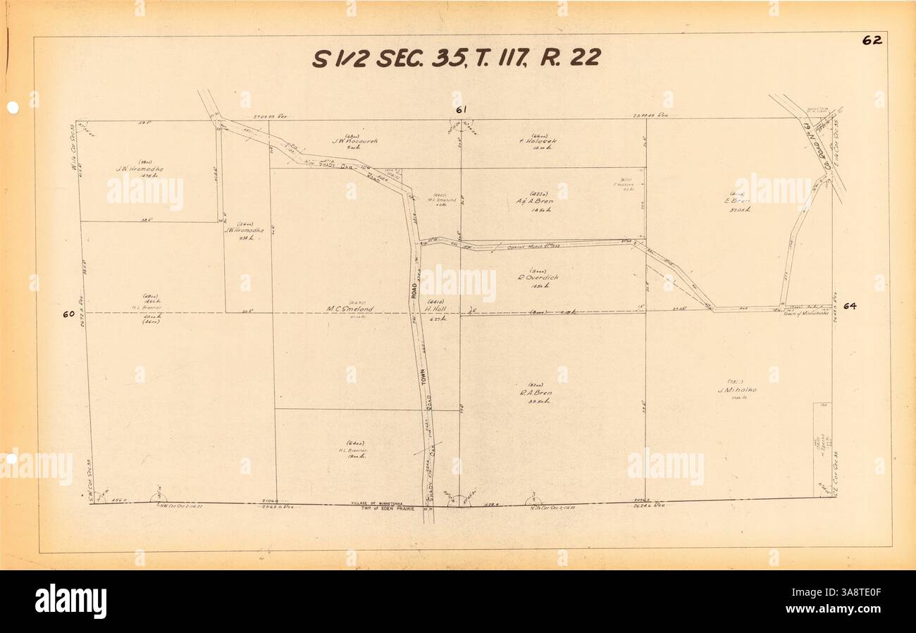 This historical atlas contains detailed maps of Minnetonka Village ...