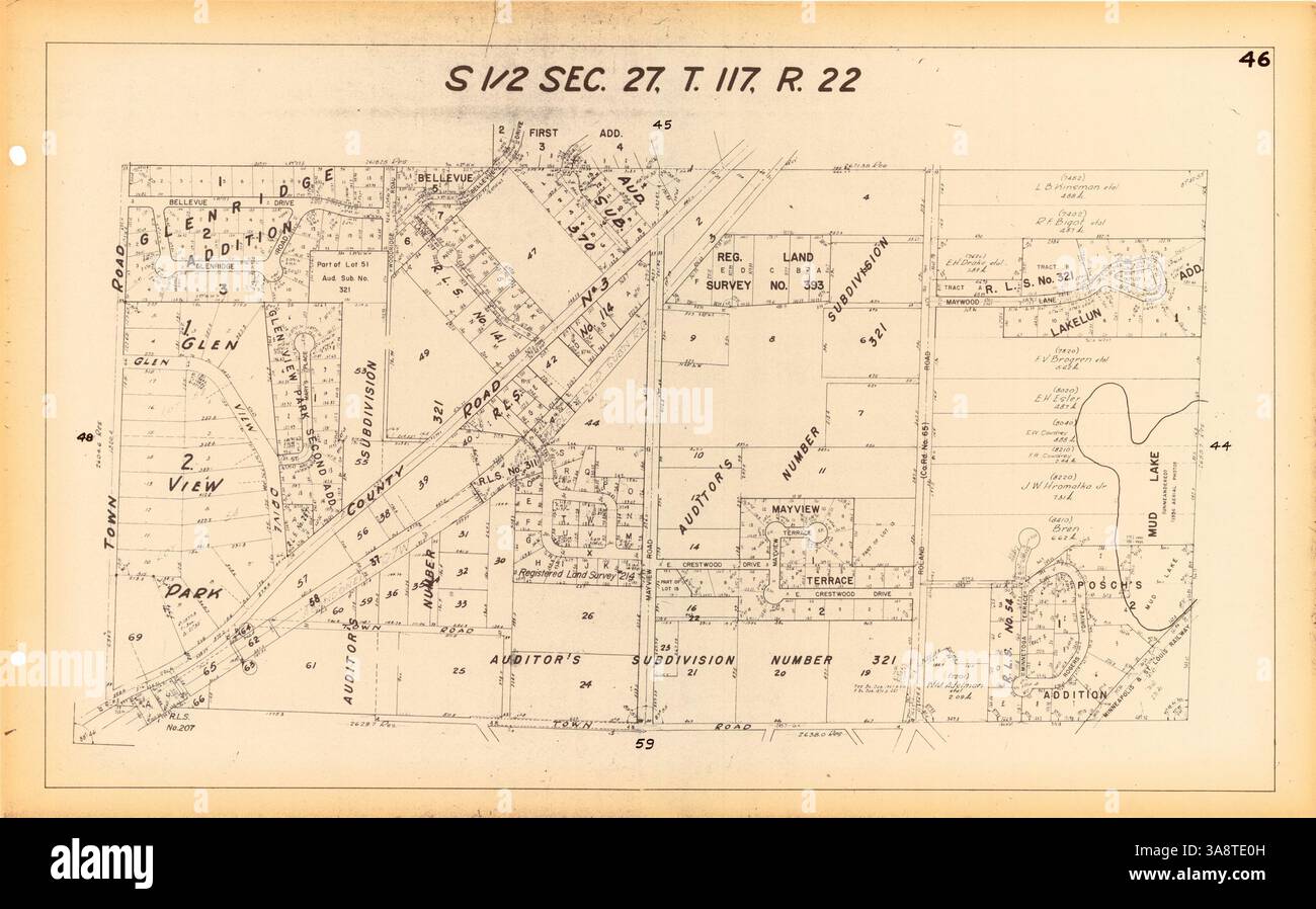 The atlas includes detailed maps of Minnetonka Village, covering ...