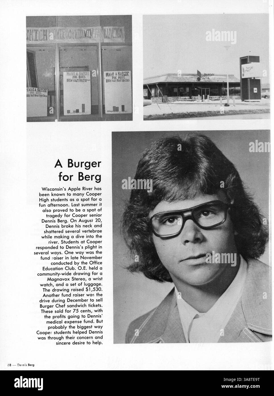 The 1973 Talons yearbook from Cooper High School reflects the school year's key events ...