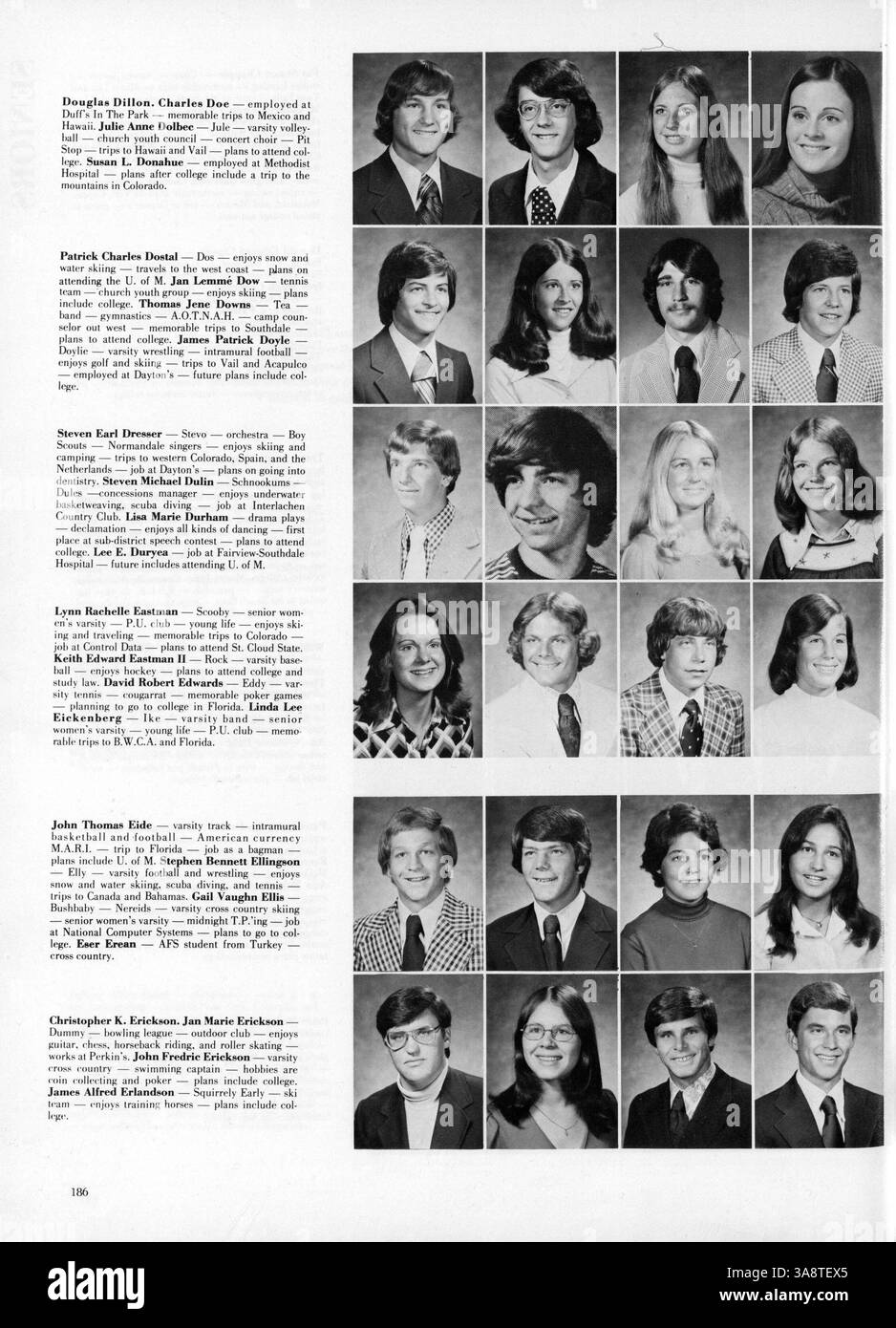 The 1975 Windigo yearbook from Edina West High School provides a ...