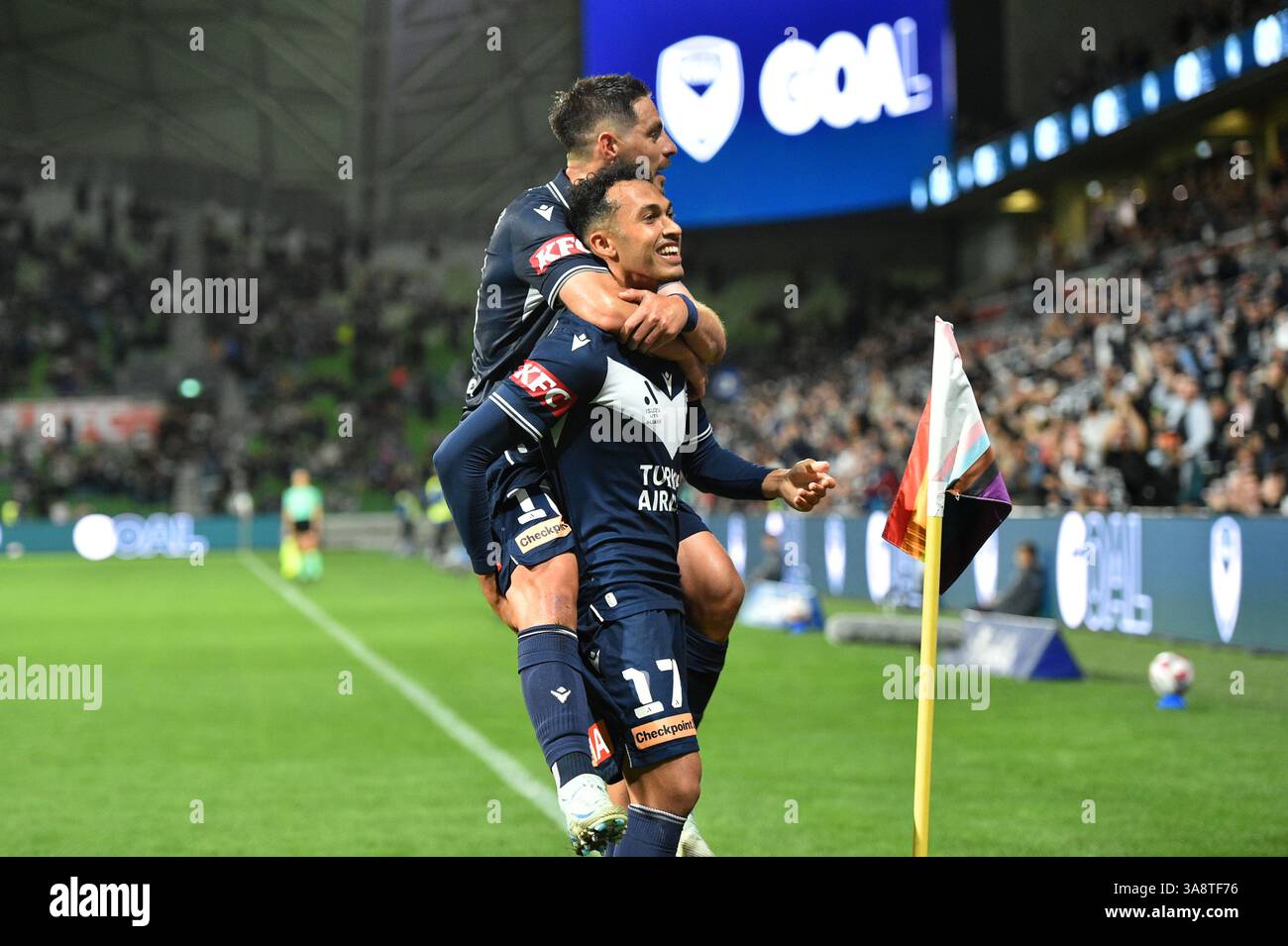 MELBOURNE, AUSTRALIA. 29th Mar 2025. Pictured: Melbourne Victory ...