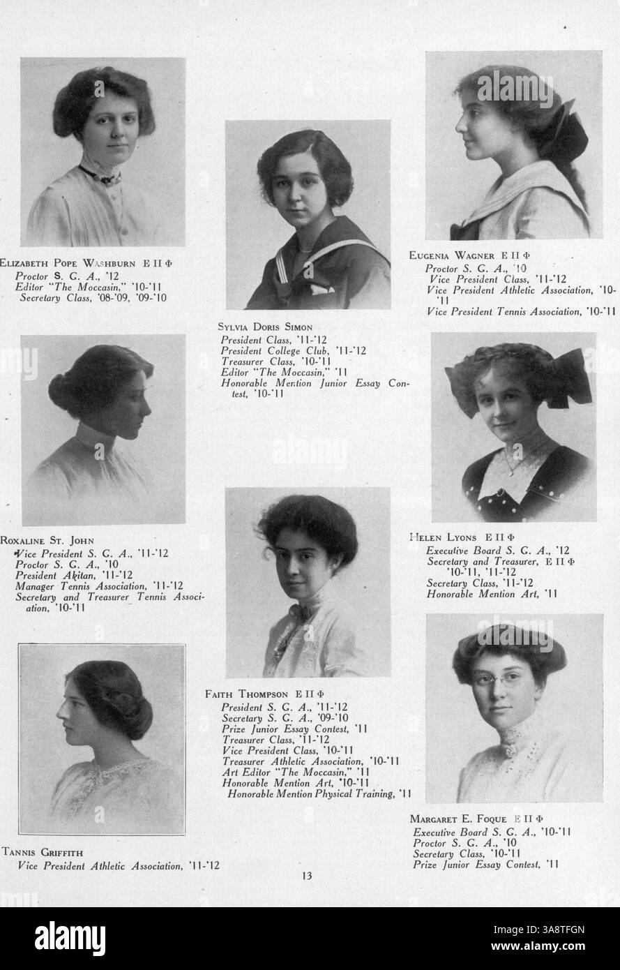 'The Moccasin' yearbook from Stanley Hall, 1912, highlights the ...