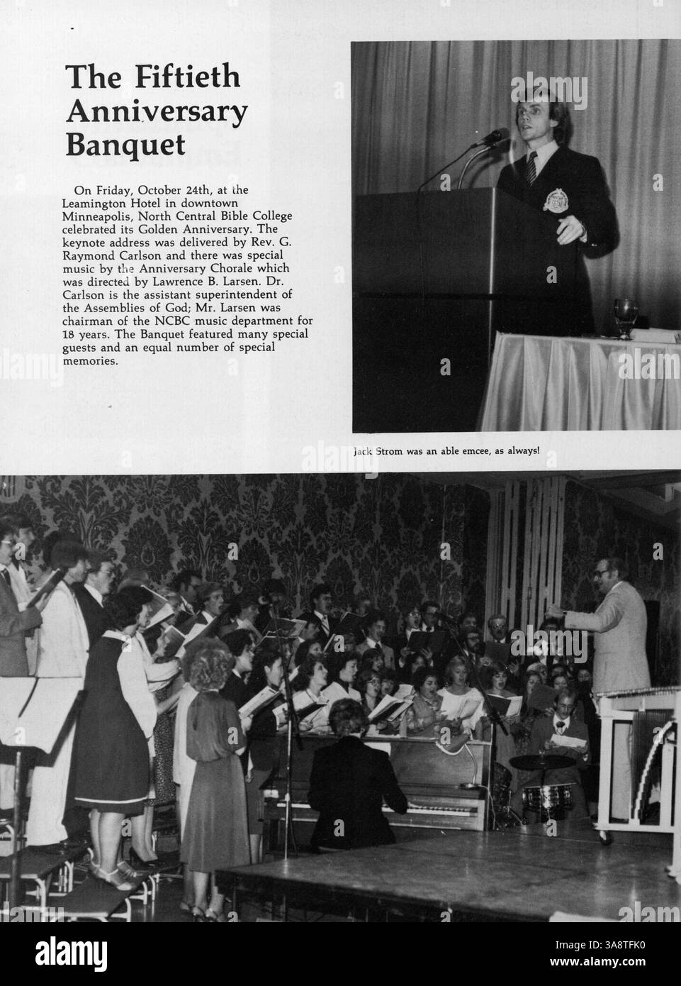 The 1981 Yearbook of North Central Bible College commemorates the ...