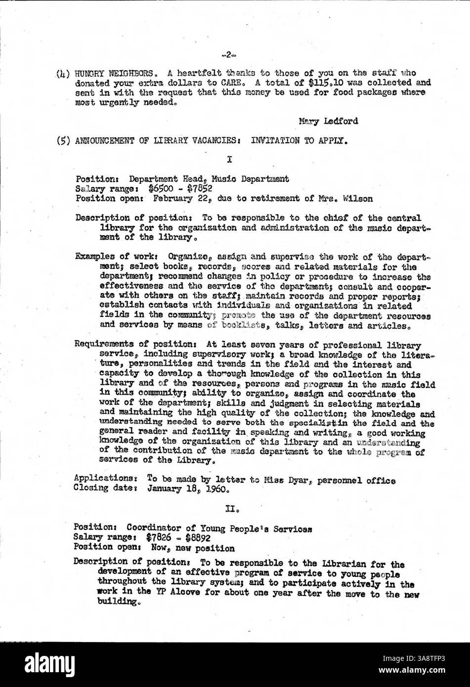 The 1960 weekly bulletin for employees of the Minneapolis Public ...