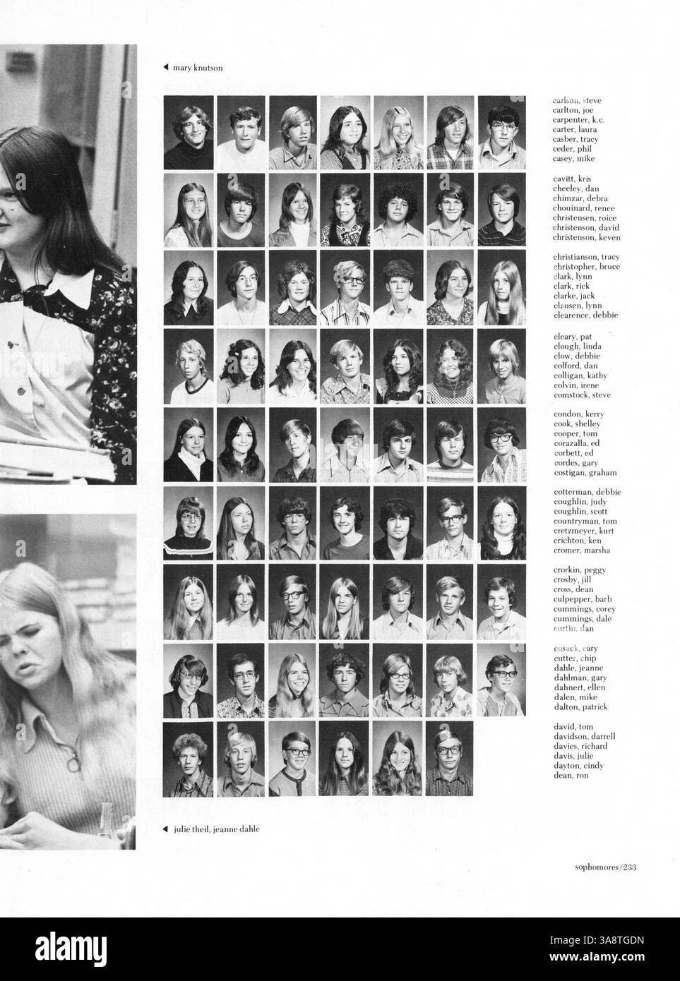 The 1973 Richfield High School yearbook, Aurean 73, captures various ...