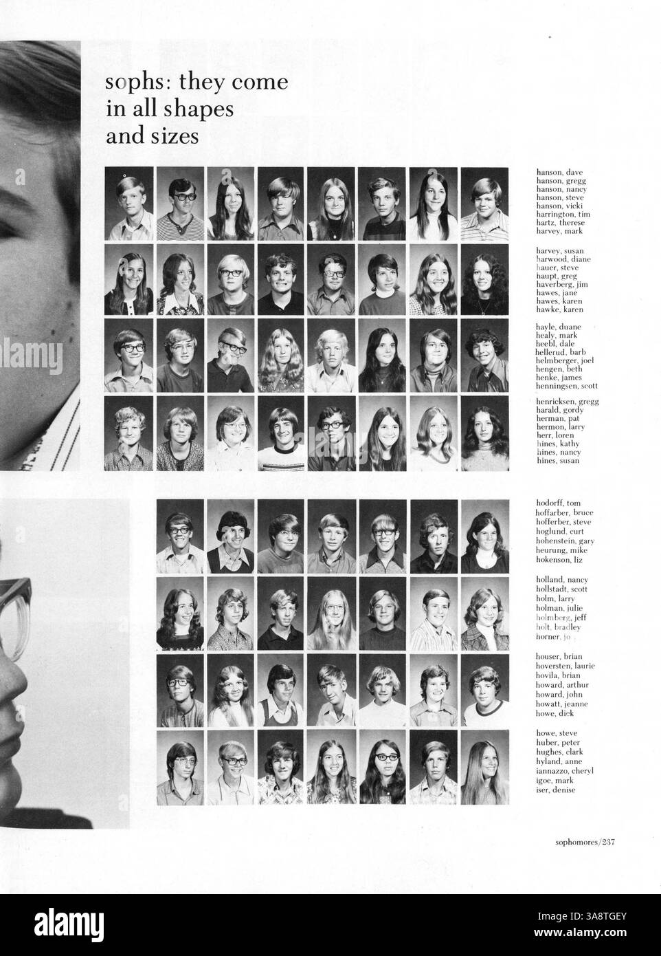 The 1973 yearbook of richfield high school hi-res stock photography and ...