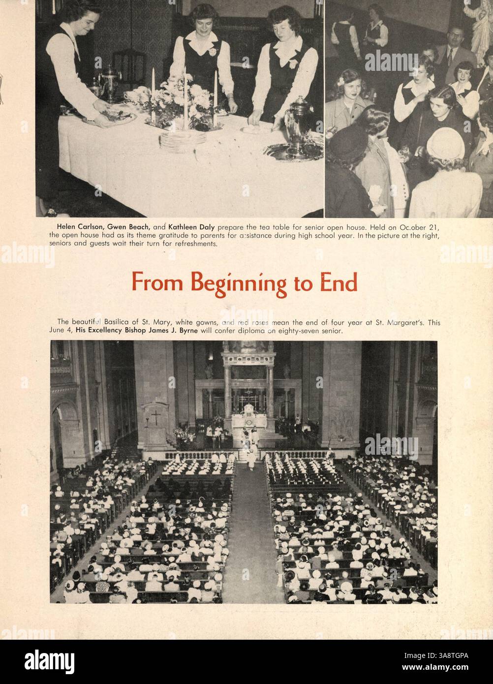 The 'Dayesye' yearbook of 1952 from St. Margaret's Academy provides an ...