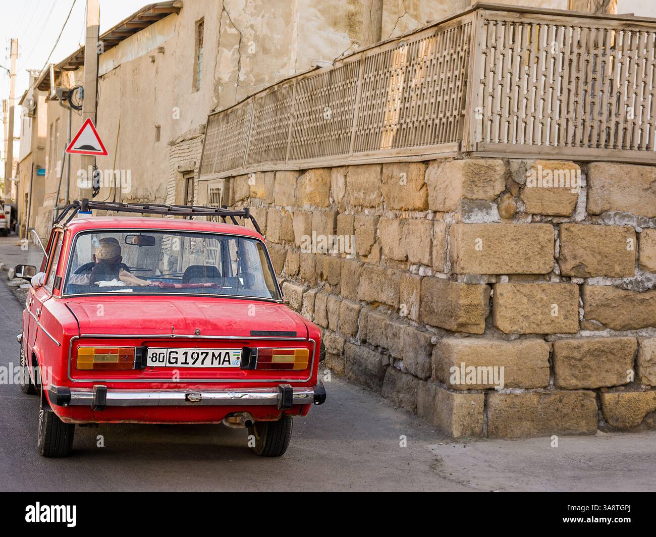 Bukhara, Uzbekistan - 09 July 2024: Old Soviet car, model Lada 1600 ...