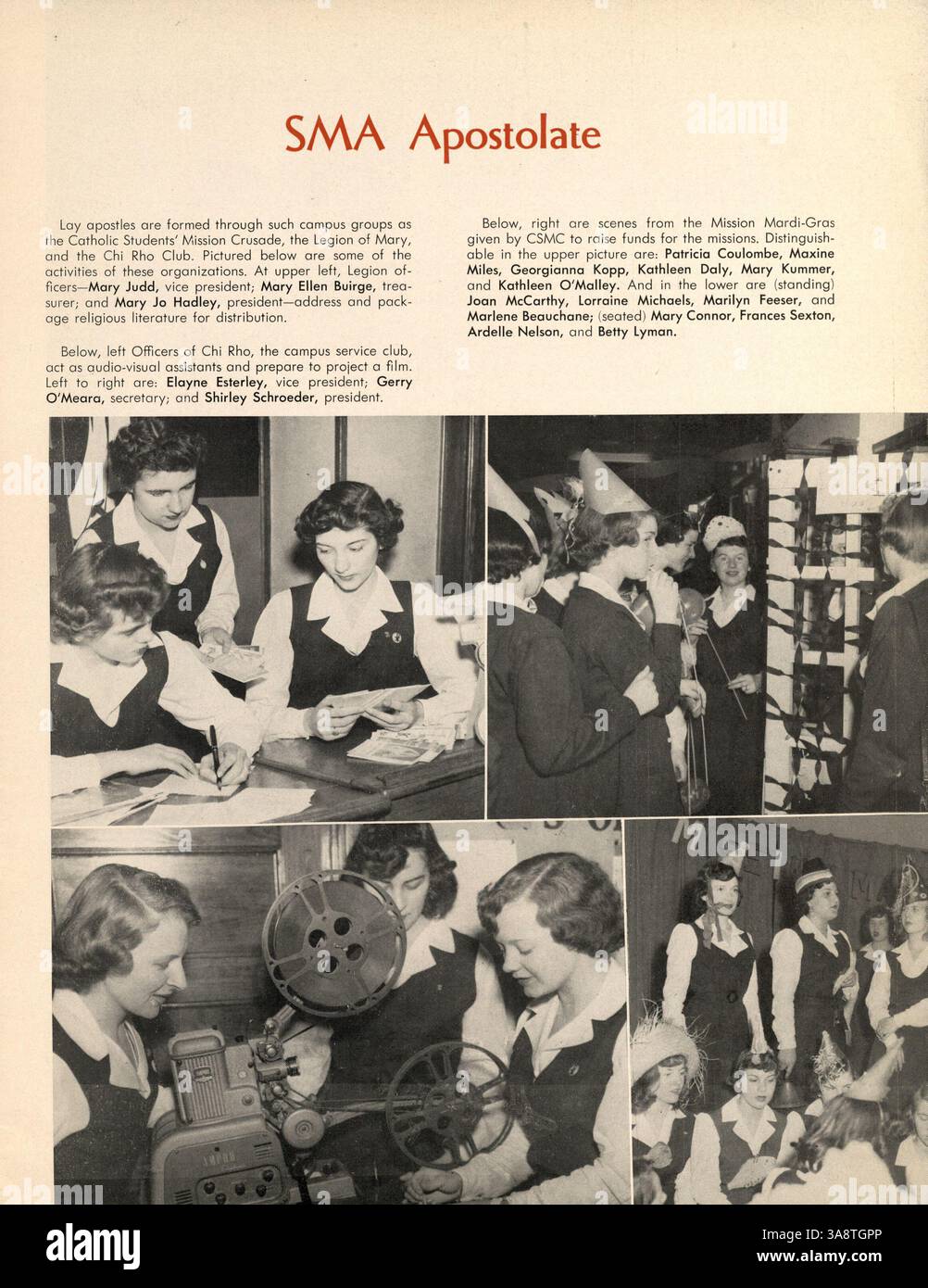 The 'Dayesye' yearbook from St. Margaret's Academy for 1952 documents ...