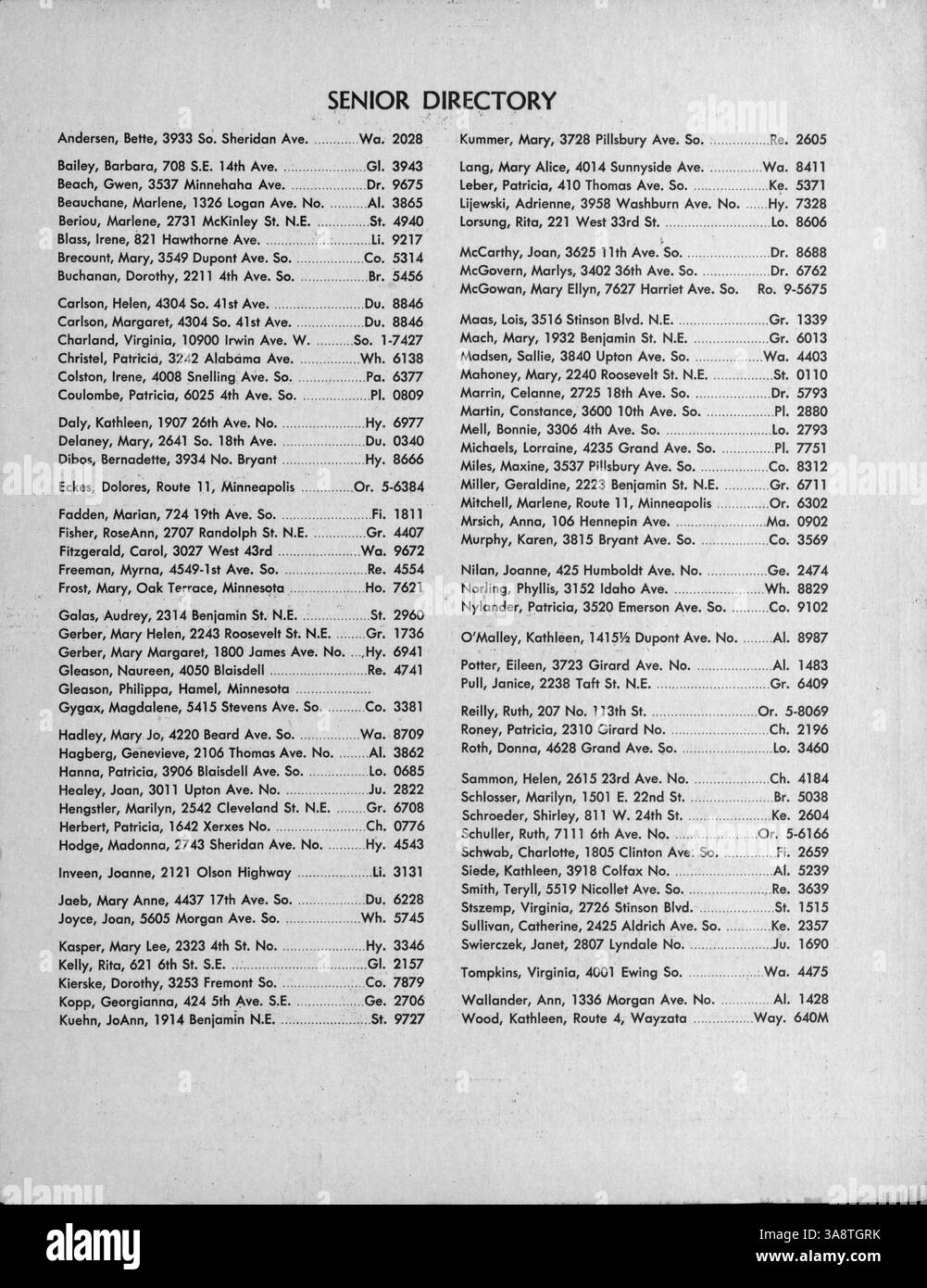 The 1952 'Dayesye' yearbook offers a retrospective on the 1951-1952 ...