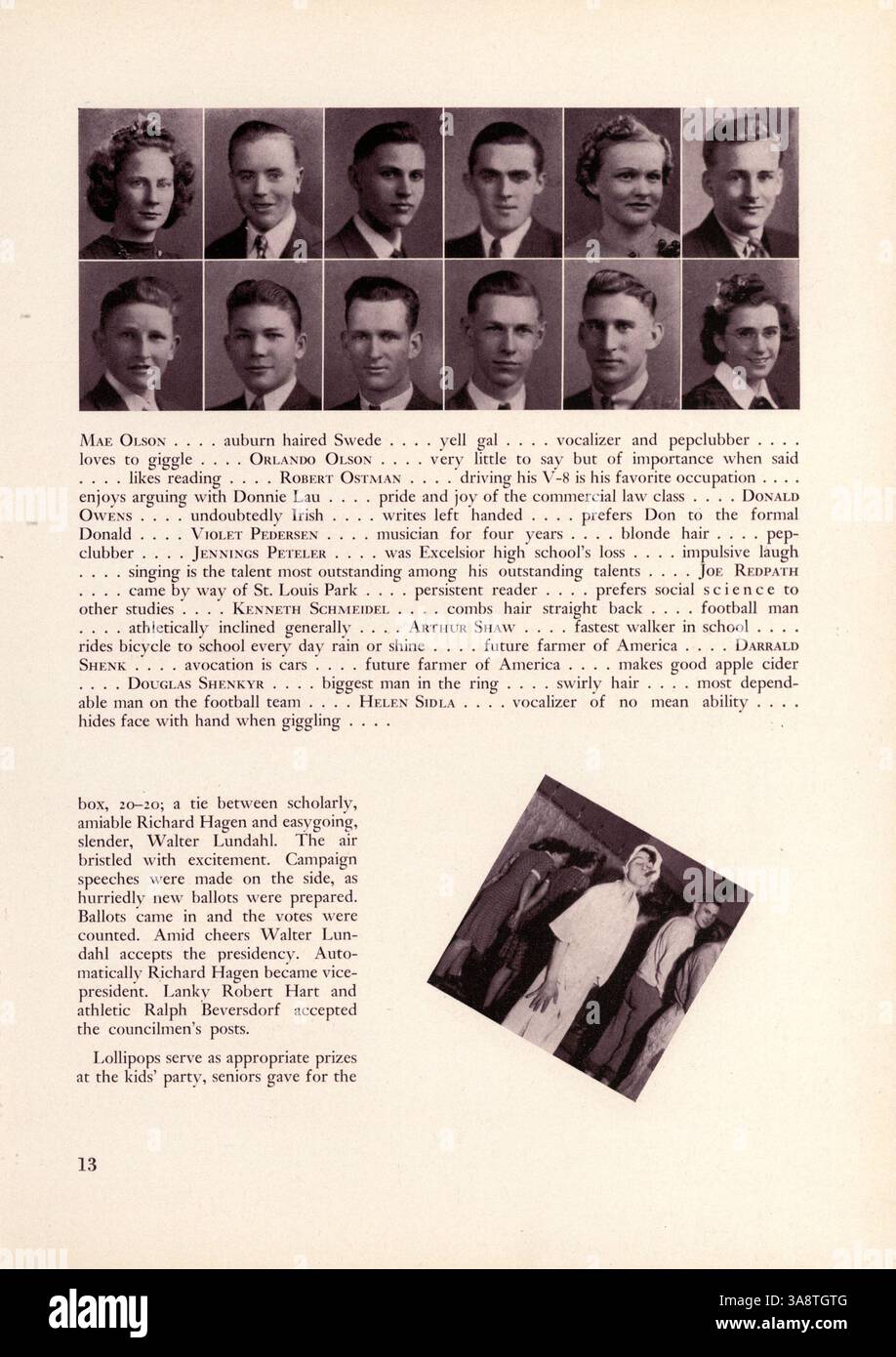 The 'Echoes' yearbook from 1940 offers a glimpse into Hopkins High School's student life ...