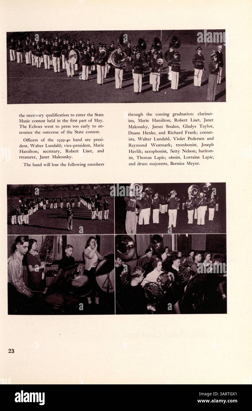This 1940 yearbook details the student body, faculty, extracurricular ...