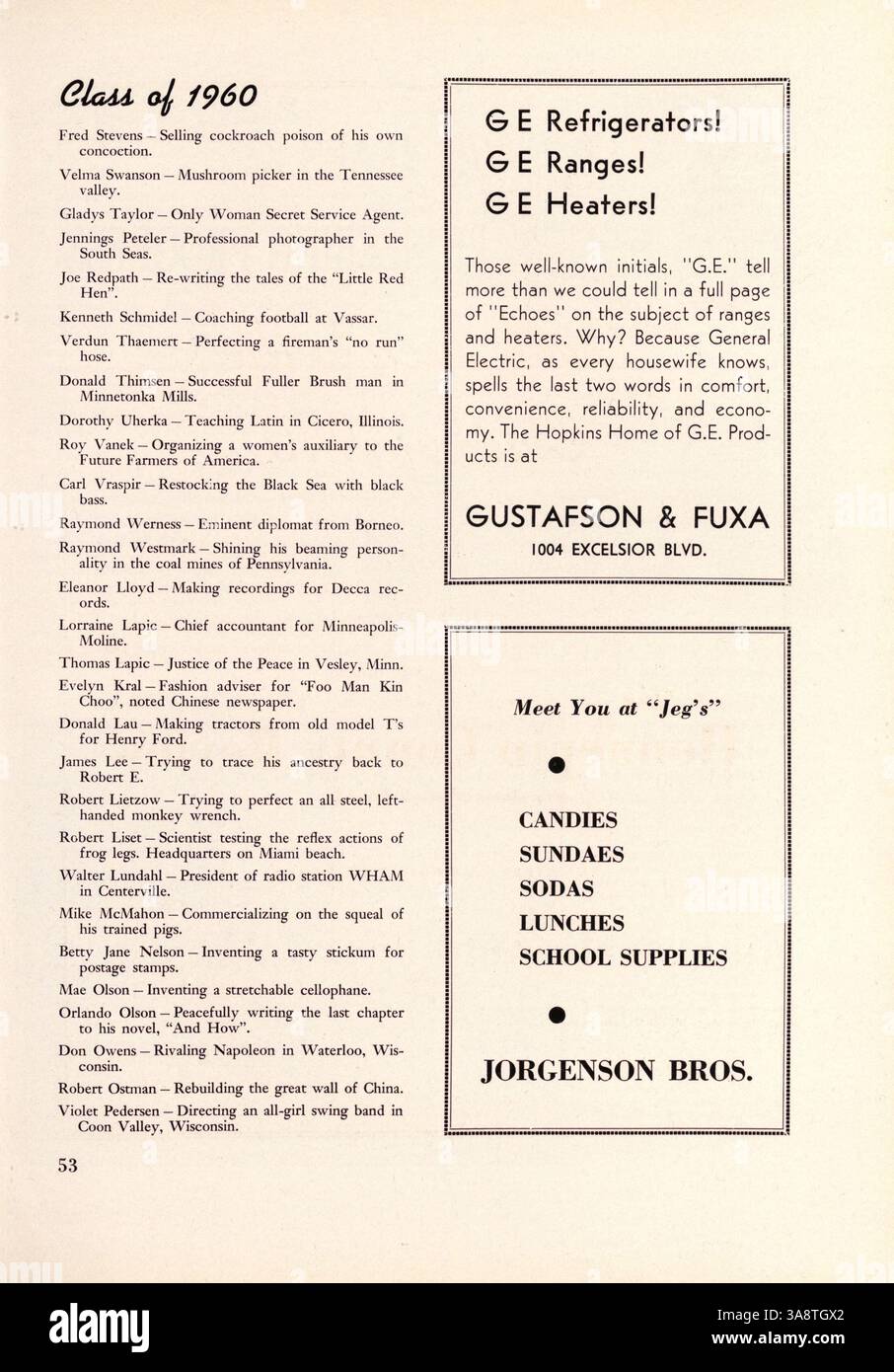 The 1940 Hopkins High School yearbook, Echoes, documents the students ...