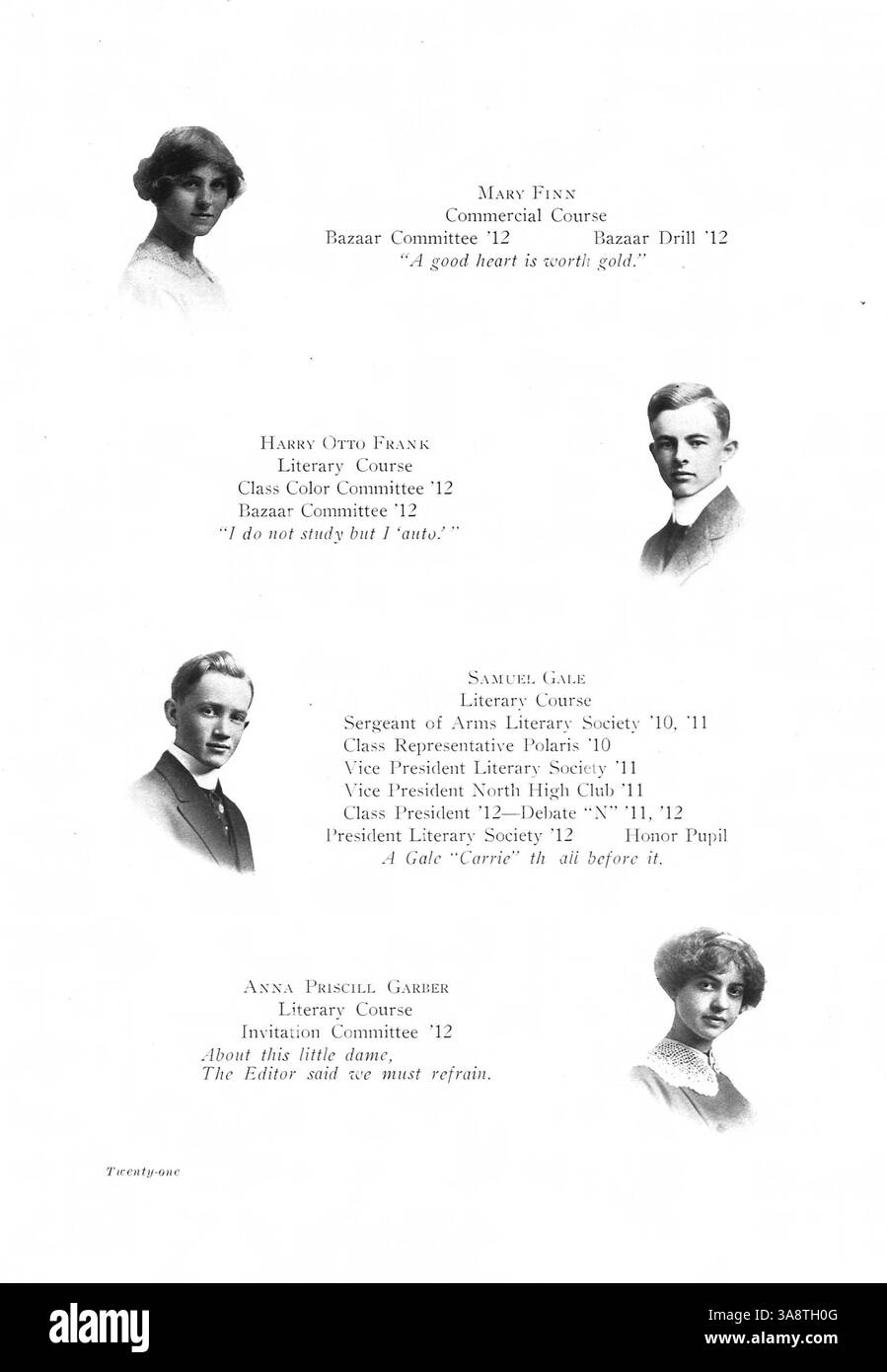 The 1912 Polaris yearbook from North High School includes detailed ...